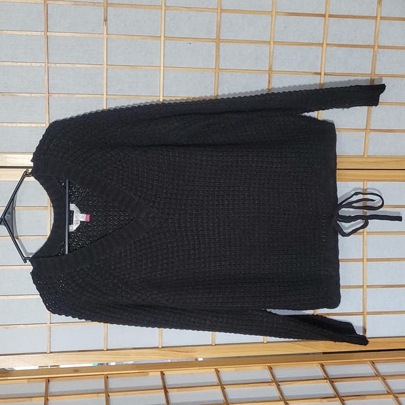 NOBO | Sweaters | Nobo Womens Juniors Black Waffle Knit Sweaterwith ...